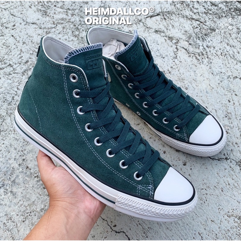 Jual CONVERSE CHUCK TAYLOR ALL STAR PRO HI SUEDE FADED SPRUCE GREEN ...