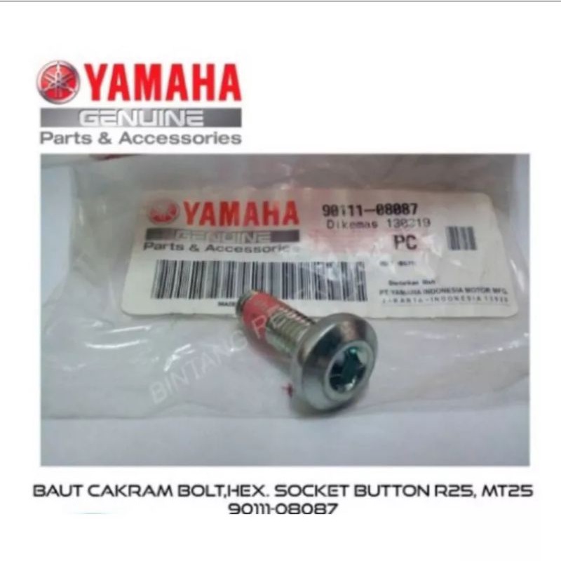 Jual BOLT 90111-08087 BAUT PIRINGAN CAKRAM BALANGAN XMAX 250 R25 MT 25 ...