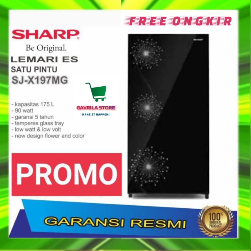 Jual KULKAS 1 PINTU SHARP JUMBO SJX197MG SJX 197 MG | Shopee Indonesia