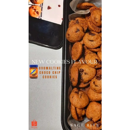 Jual Ovomaltine choco chip mini cookies crunchy Rookie rasa premium ...