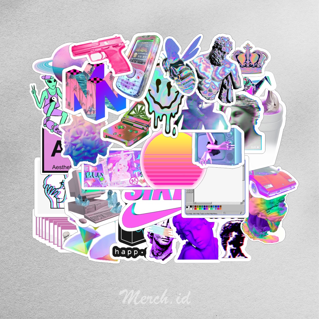 Jual STIKER CASE HP HELM LAPTOP VAPORWAVE VERSION | Shopee Indonesia