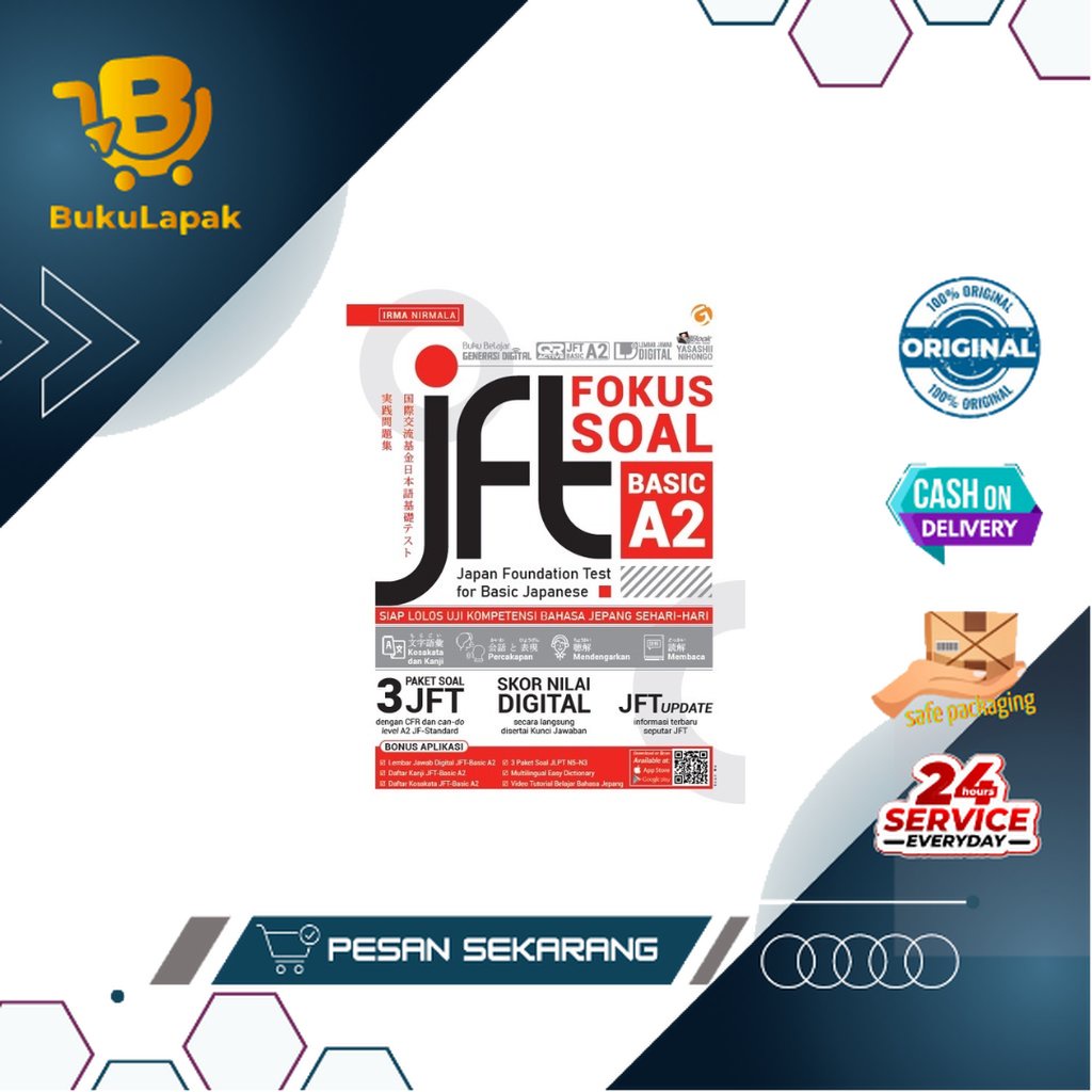 Jual Buku JFT A2 - FOKUS SOAL JFT BASIC A2 - Buku Bahasa Jepang - Buku Jepang A2 | Shopee Indonesia