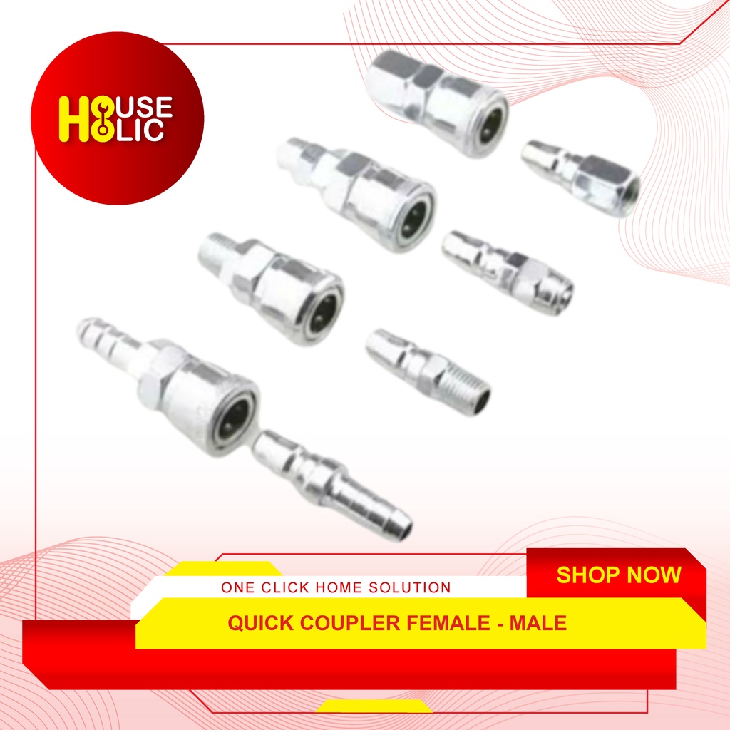 Jual Quick Coupler Male 1/4 PH 20 / Sambungan Angin Kompressor PH ...