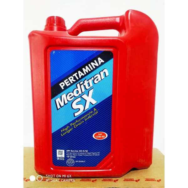 Jual OLI PERTAMINA DIESEL MEDITRAN SX SAE 15W-40 KEMASAN 10 L ORIGINAL ...