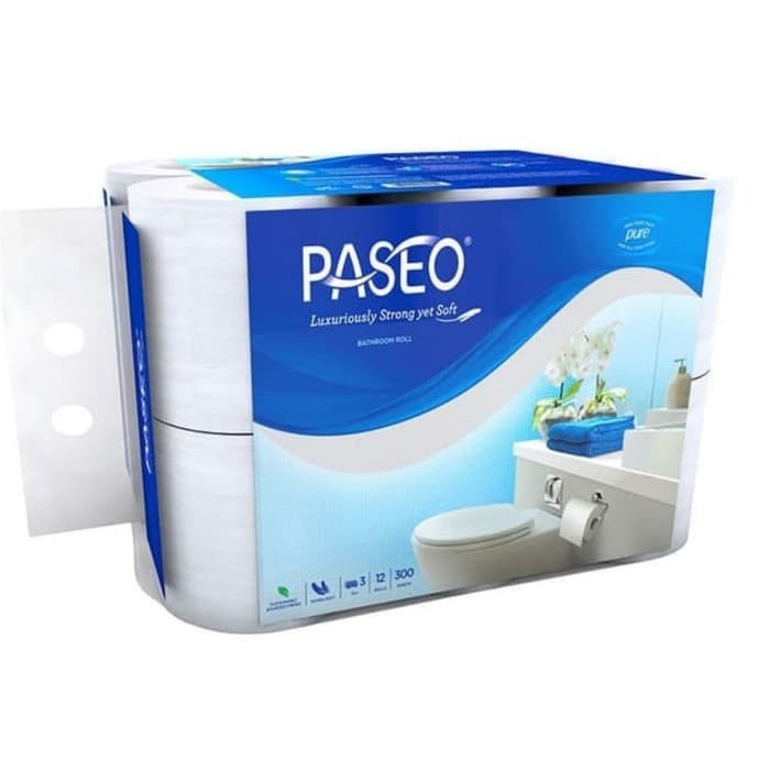 Jual Tissue Toilet isi BANYAK / Paseo Elegant Toilet Roll / Tissue WC ...