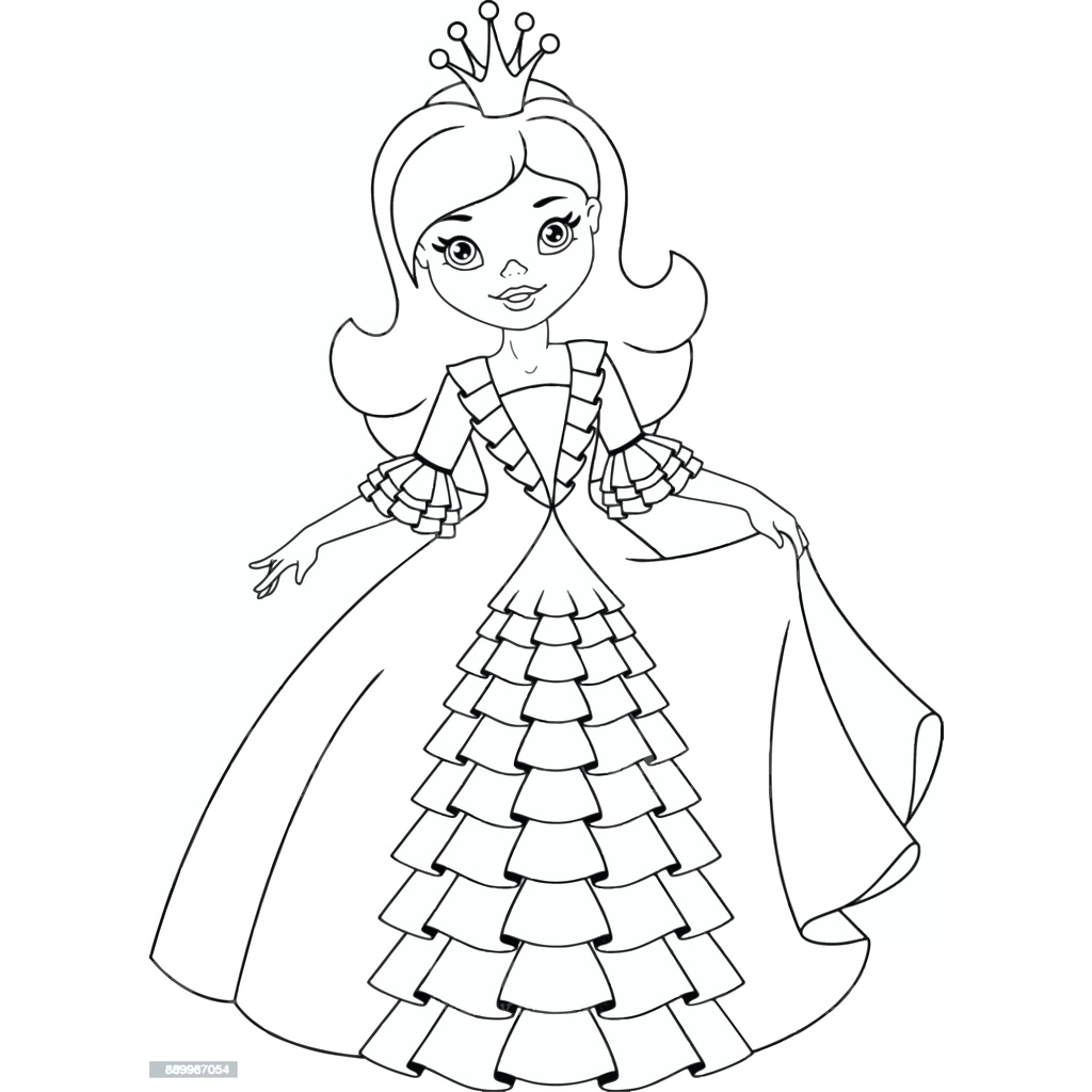 Jual Gambar Sketsa Mewarnai ~ PRINCESS/ Seketsa Lukis / Drawing Sketch ...