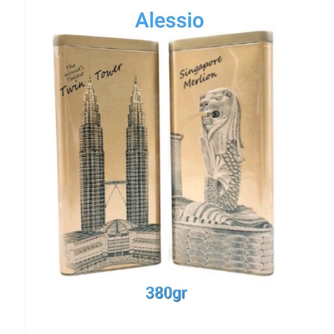 Jual Alessio Cioccolato Coklat Susu Twin Tower / Singapore Merlion ...