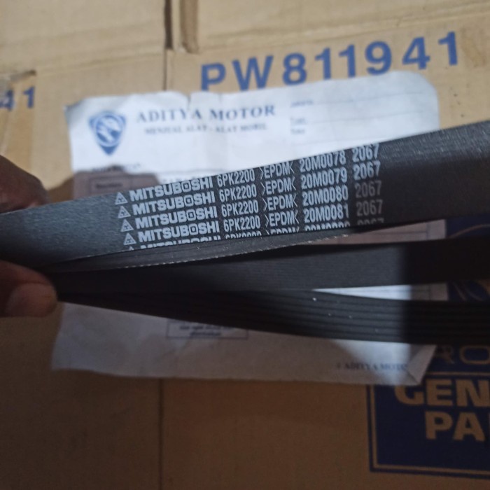 Jual fan belt (van belt V-BELT) Mitsubishi Outlander 6PK 2200 | Shopee ...