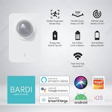 Jual Bardi Indonesia PIR Motion Sensor menangkap gerakan hingga 10M ...