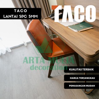 Jual Lantai Vinyl SPC Taco Lantai Kayu Vinyl 5mm Tahan Lama Ketebalan ...