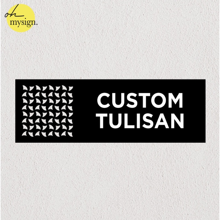 Jual Custom Sign Board Akrilik Tulisan Akrilik Signage Board Print ...