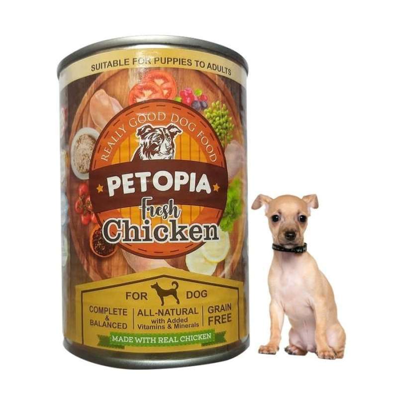 Jual PETOPIA Kaleng 380 Gram Adult Puppy Makanan Basah Anjing PETOPIA ...