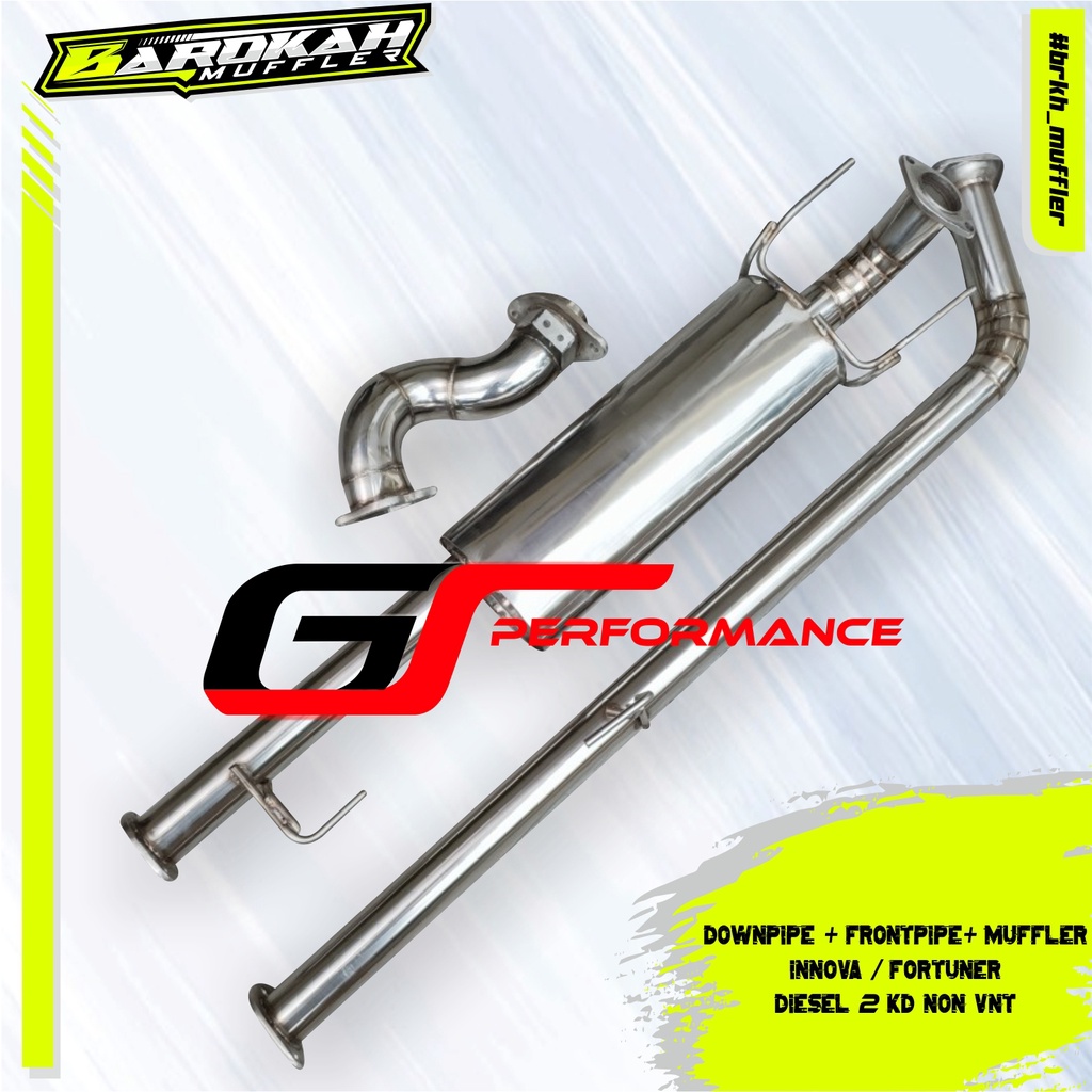 Jual Downpipe + Frontpipe + Muffler INNOVA / FORTUNER DIESEL 2KD NON ...