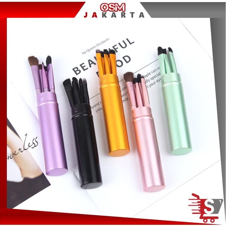 Jual OSM JKT K5578 Kuas Make Up Tabung 5 in 1 / Set Kuas Make Up ...