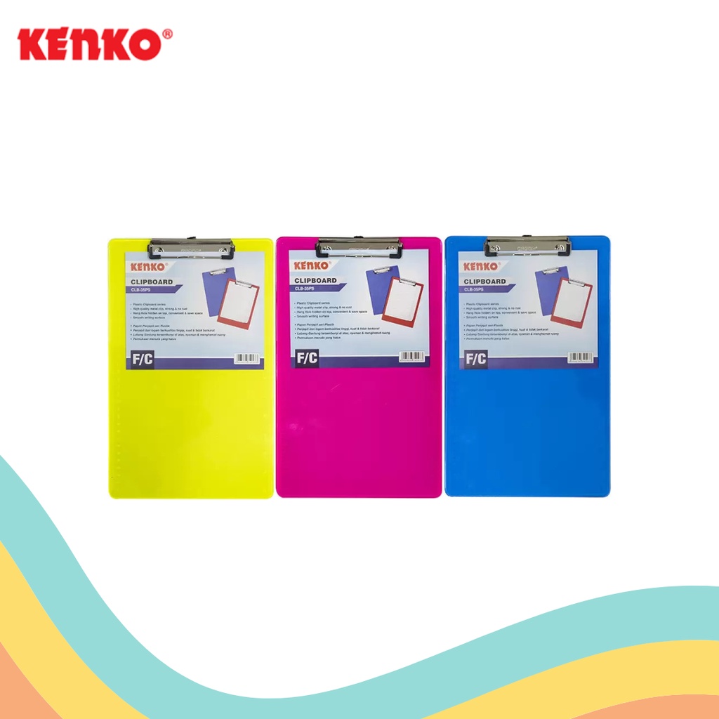 Jual CLIPBOARD KENKO F4 CLB-35PS (1 PCS) | Shopee Indonesia