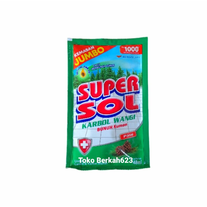 Jual SUPERSOL CARBOL SACHET 1 LUSIN ISI 12 SACHETx21 ML | Shopee Indonesia