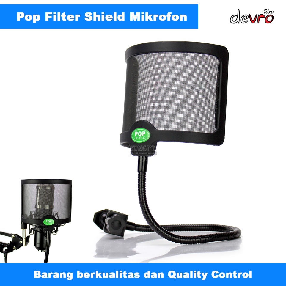 Jual Pop Filter - Pop Shield Flexible Filter Windshield Microphone ...