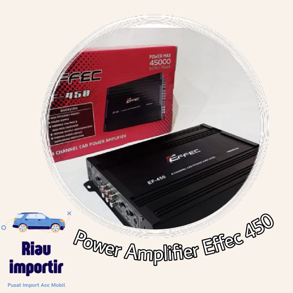 Jual Power Amplifier Effec Ef-450 4Chanel silver hitam | Shopee Indonesia