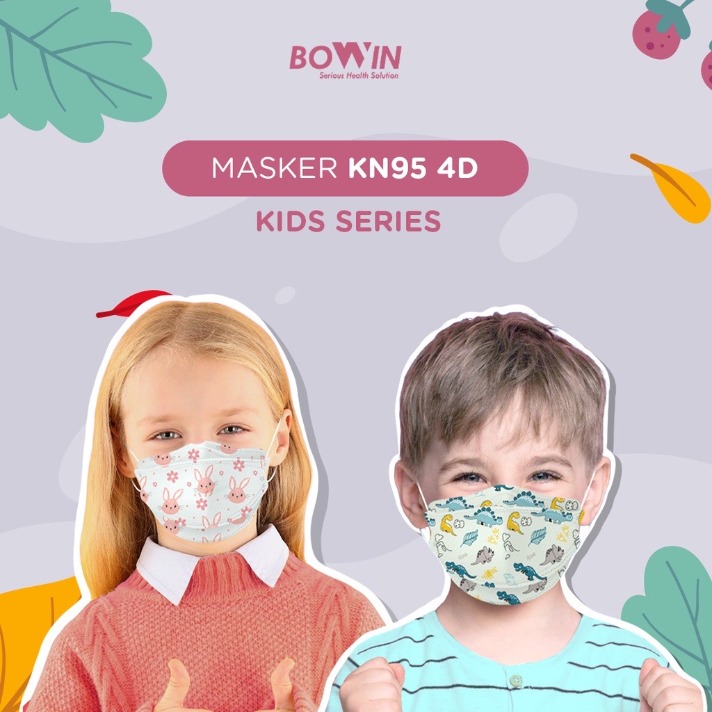 Jual Bowin Masker KN95 4D / KF94 KID SIZE - AKL KEMENKES RI (Masker Medis /Masker Kesehatan ...