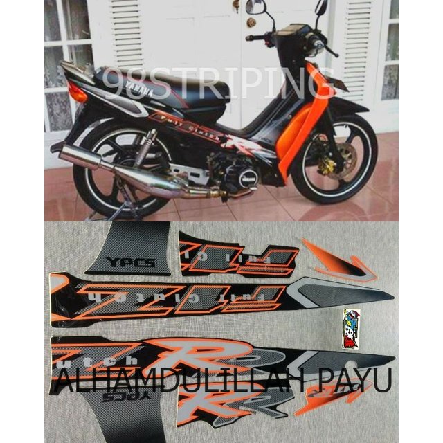 Jual STRIPING FIZ R FIZR 2001 2002 HITAM ORANGE OREN SILVER FULL CLUTCH ...