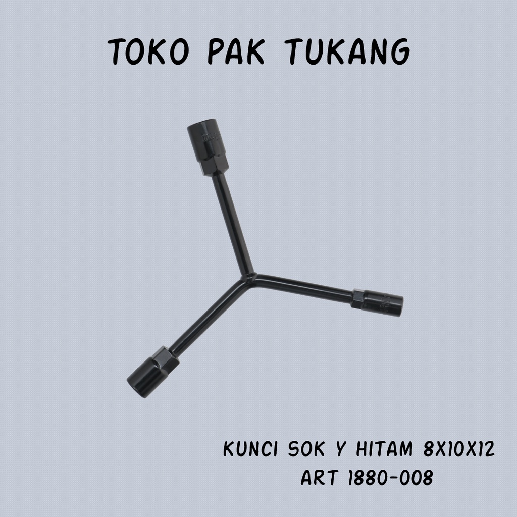 Jual Kunci Sok Y Hitam 8 x 10 x 12 Hasston 1880-008 | Shopee Indonesia