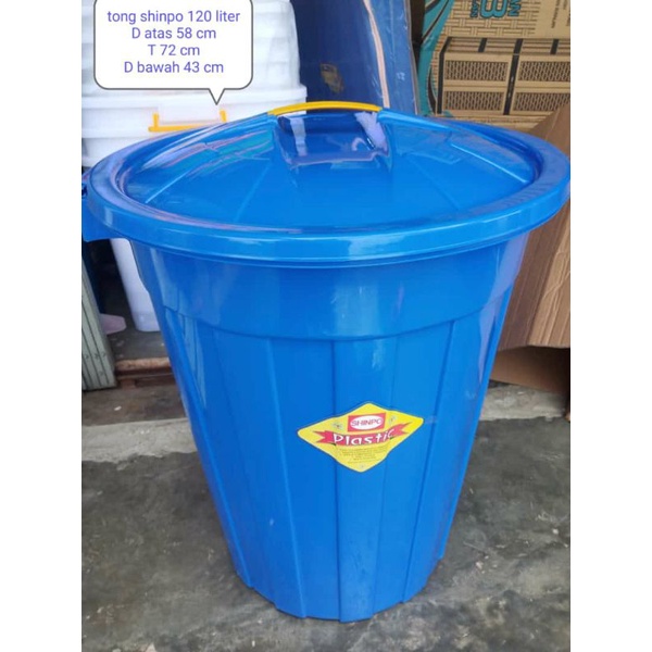 Jual TONG SHINPO 120L EMBER TUTUP JUMBO TEBAL | Shopee Indonesia
