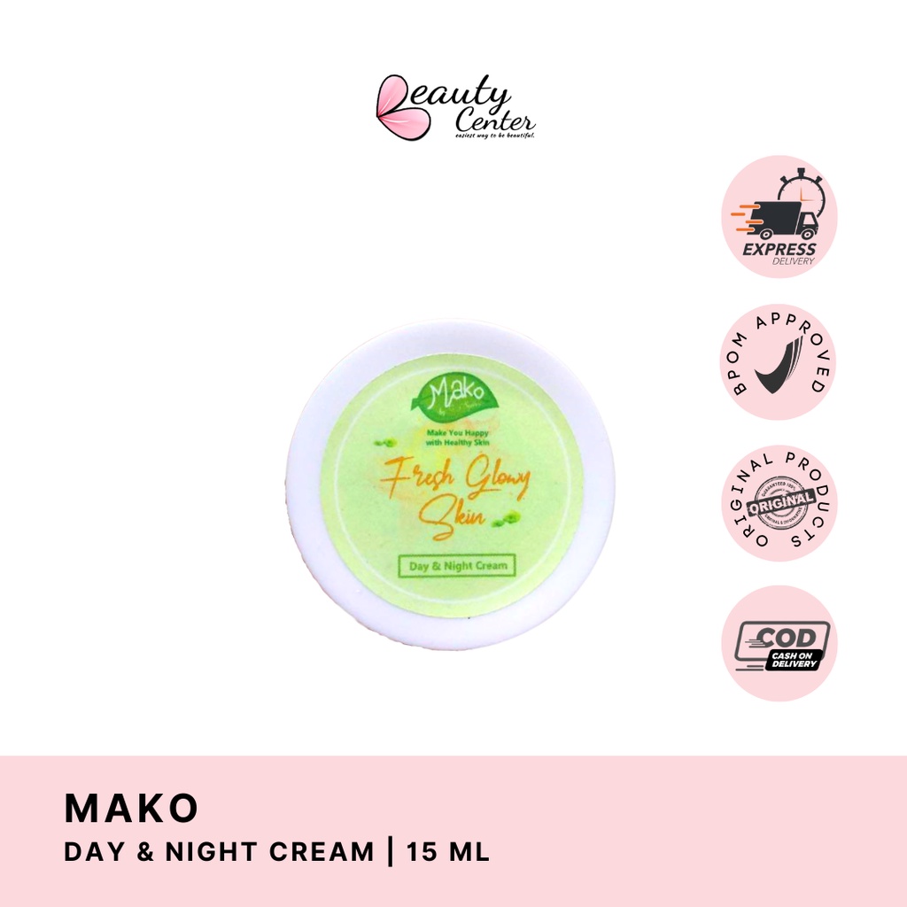 Jual MAKO CREAM Fresh Glowy Skin Day & Night Cream Mako 15g BPOM ...