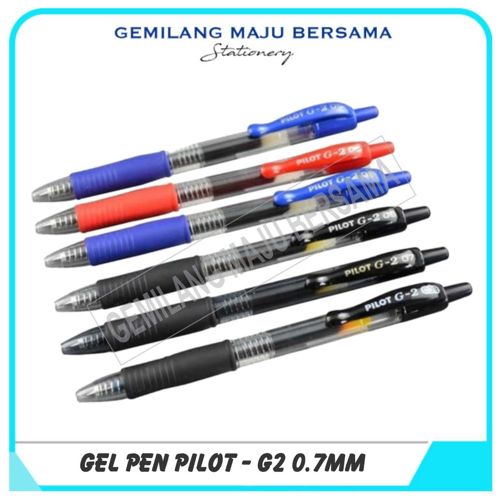 Jual Bolpen Gel / Gel Pen Pilot G2 0.7mm (Harga Per Buah) | Shopee ...