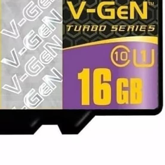 Jual Memory Card Micro SD V-Gen Memori 16gb Class 10 Turbo Vgen Original | Shopee Indonesia