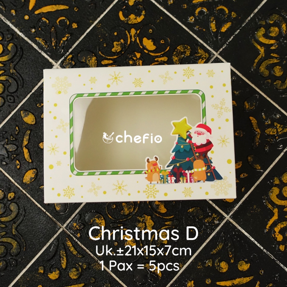 Jual Kotak Kue Mika Paper Cake Box Korean Lunch Box Roti Donat Bolu ...