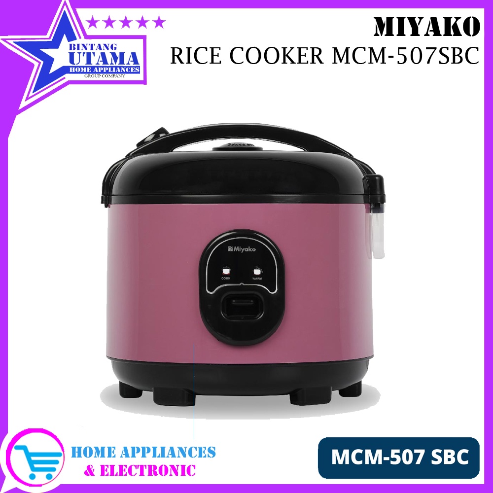 Jual (COD) MIYAKO RICE COOKER / MAGIC COM MCM507 / MCM 507 SBC / MCM ...
