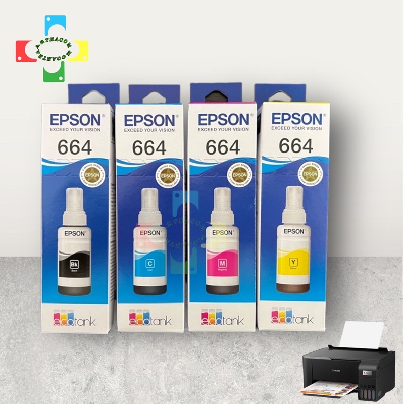 Jual Tinta 664 Premium L-Series Black Yellow Magenta Cyan | Shopee ...