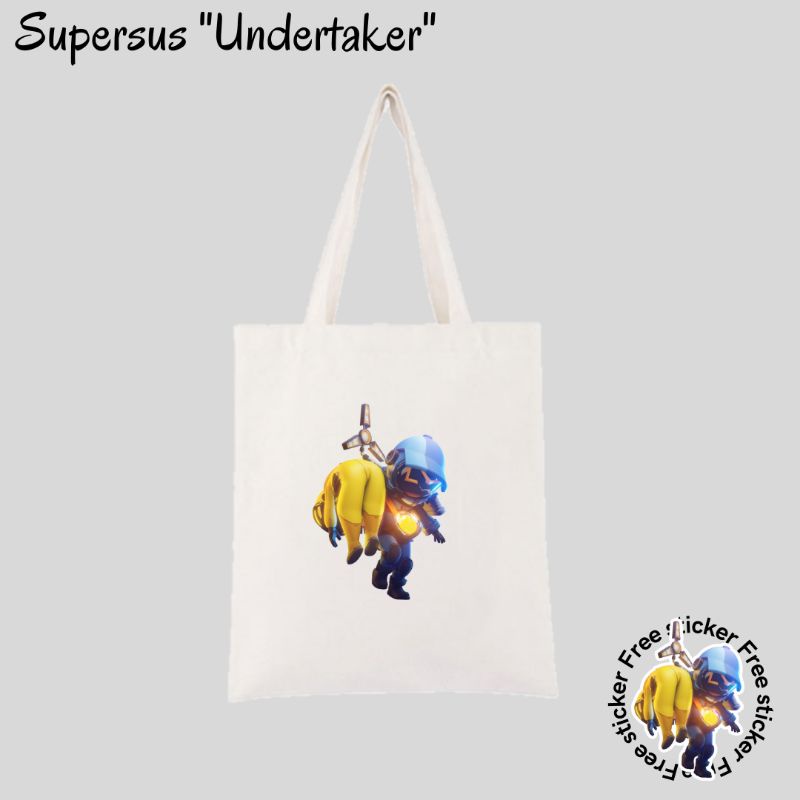 Jual TOTE BAG SUPERSUS "Undertaker" FREE STICKER | Shopee Indonesia