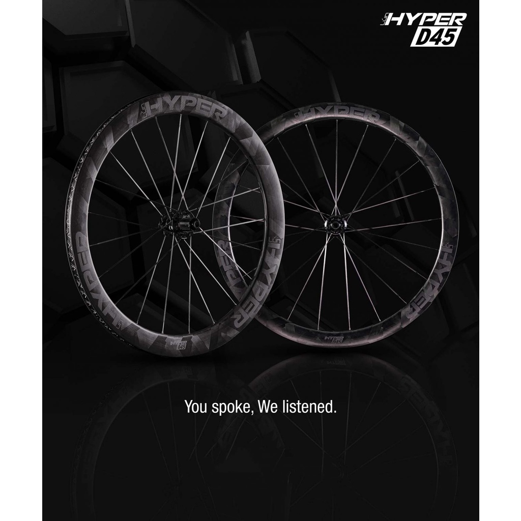 Jual wheelset 700c roadbike winspace lun hyper carbon 2023 disc D45 D33 body freehub HG | Shopee ...