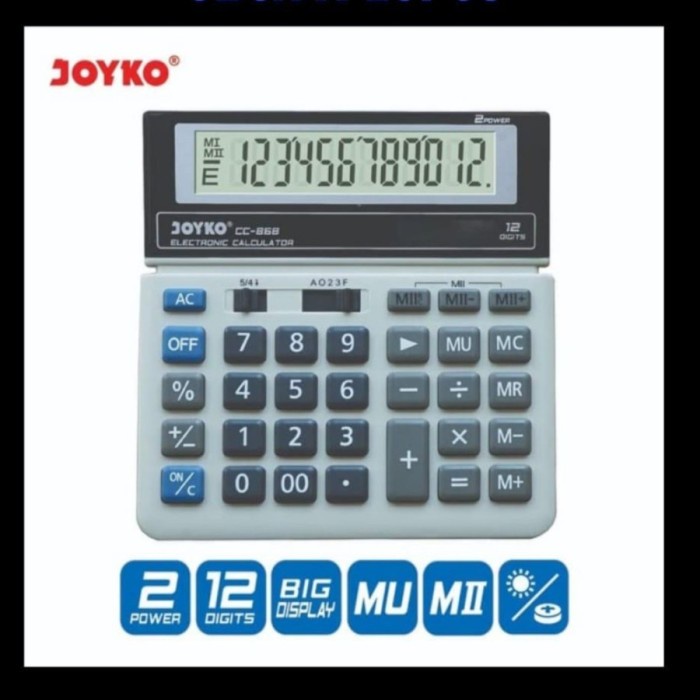Jual Calculate Calculator / Kalkulator Besar - Joyko Cc 868 - Original ...