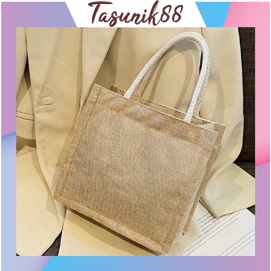 Jual ⭐TasUnik88⭐Tote Bag Tas Karung Goni / Tas Goni / Artistic Kanvas ...