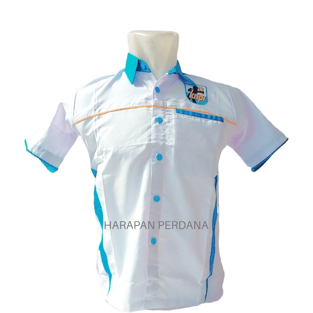 Jual Seragam Kemeja KNPI Kombinasi List Biru | Shopee Indonesia
