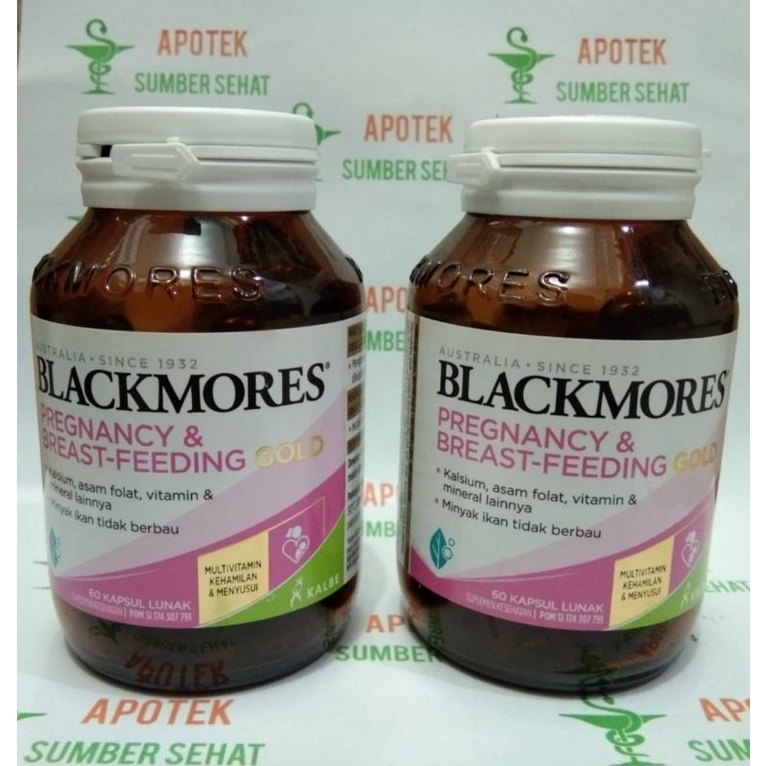 Jual Blackmores Pregnancy & Breastfeeding Gold botol isi 60 kapsul ...