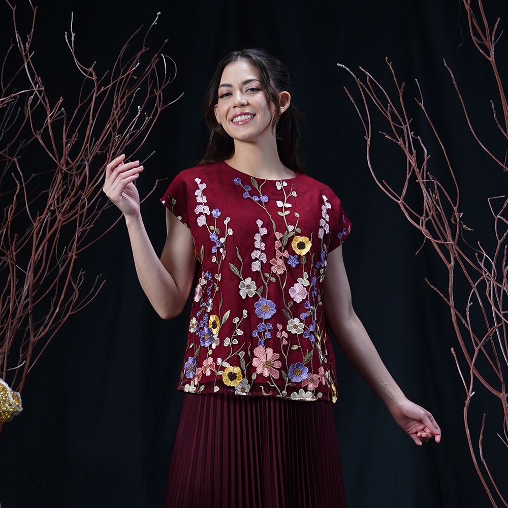 Jual NONA RARA - Gorgeous Carol T1889, Baju Batik Kasual Modern ...
