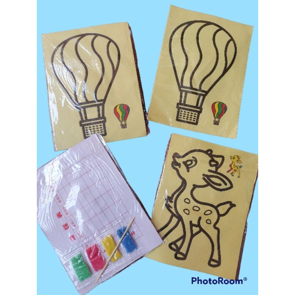 Jual Mainan Pasir Tempel Warna Warni Kreasi Mewarnai | Shopee Indonesia