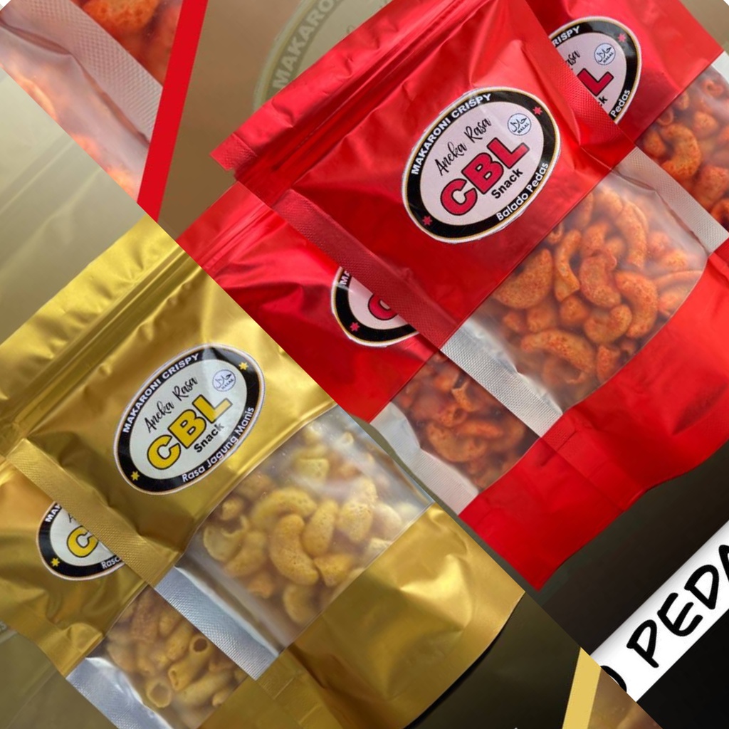 Jual CBL Snack~MAKARONI CRISPY Kemasan pouch 75 gram/makaroni/makaroni ...