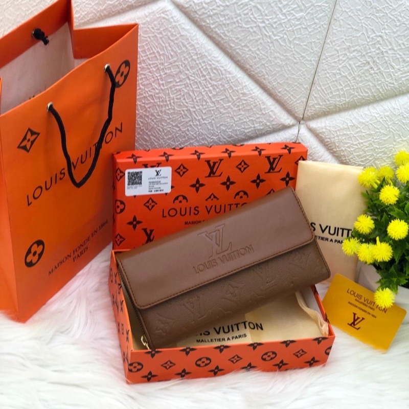 Jual Dompet Pesta Simple Wanita Panjang eLv Embos Resleting Magnet ...
