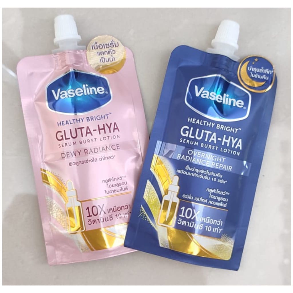 Jual VASELINE GLUTA HYA Sachets 30 ml Original Thailand | Serum ...