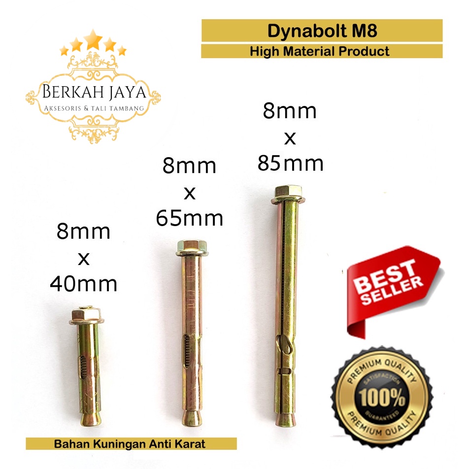 Jual Dynabolt M8 Dinabolt 8 Baut Sekrup Diameter 8 Mm Dinding Bracket ...