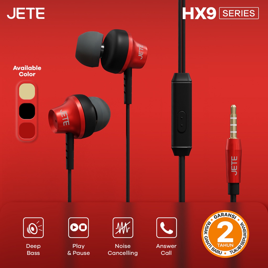 Jual Headset JETE HX9 Headset Stereo Deep Bass - Garansi 2 Tahun ...