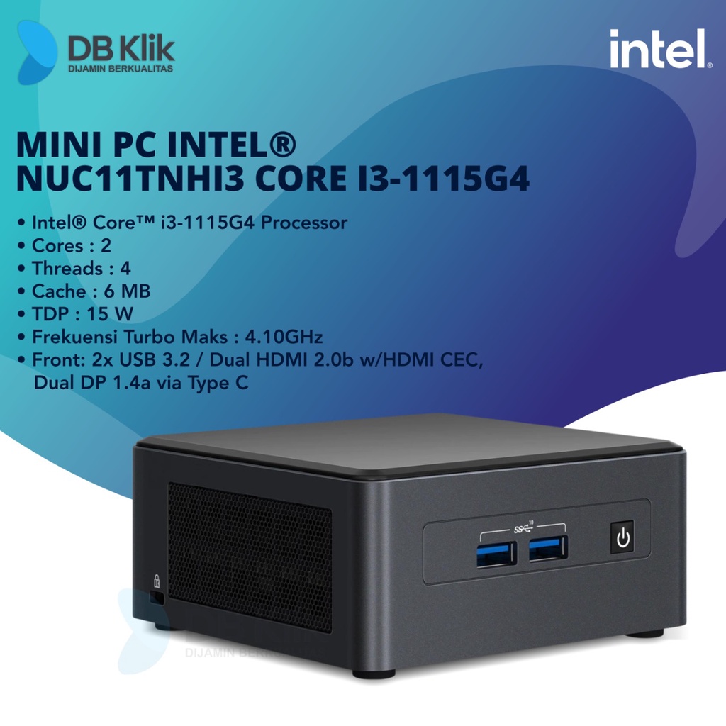 Jual Mini PC Intel NUC11TNHI3 Core i3-1115G4 - NUC INTEL NUC11TNHI3 ...