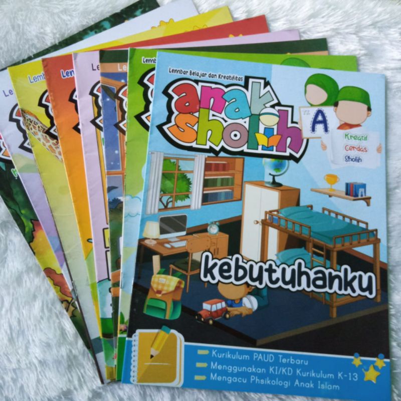 Jual Majalah Anak Sholih Lembar Kreatif Workbook TK PAUD Tematik ...