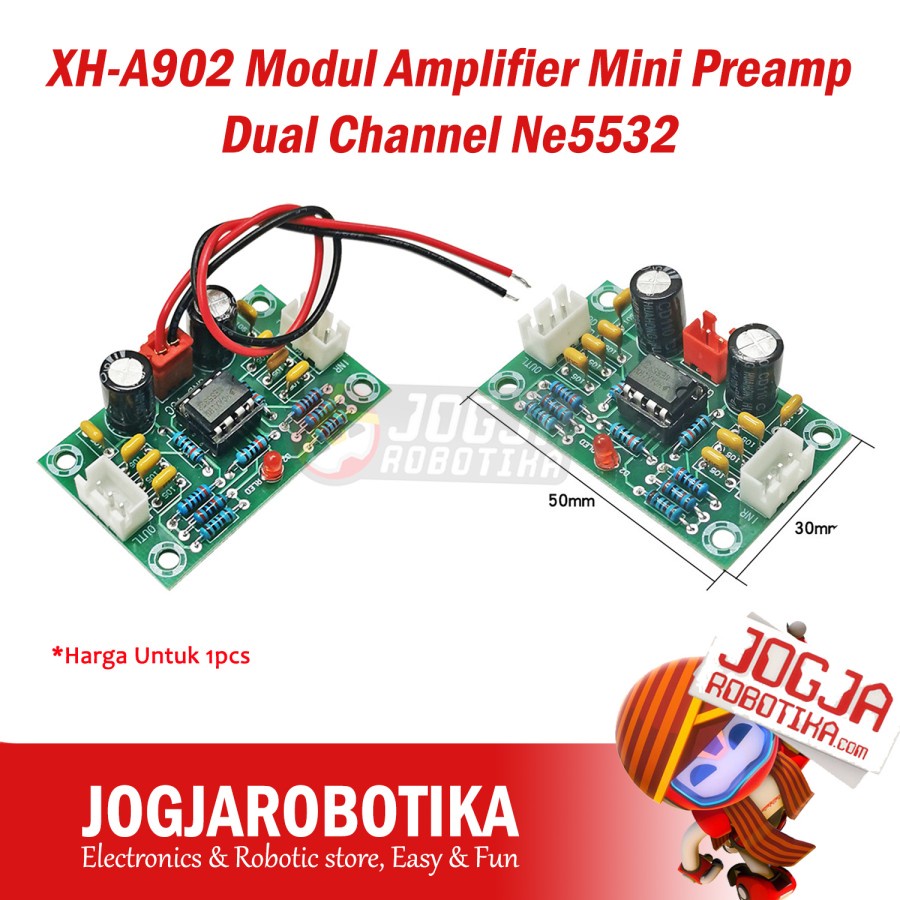 Jual XH-A902 Modul Amplifier Mini Preamp Dual Channel NE5532 HiFi ...