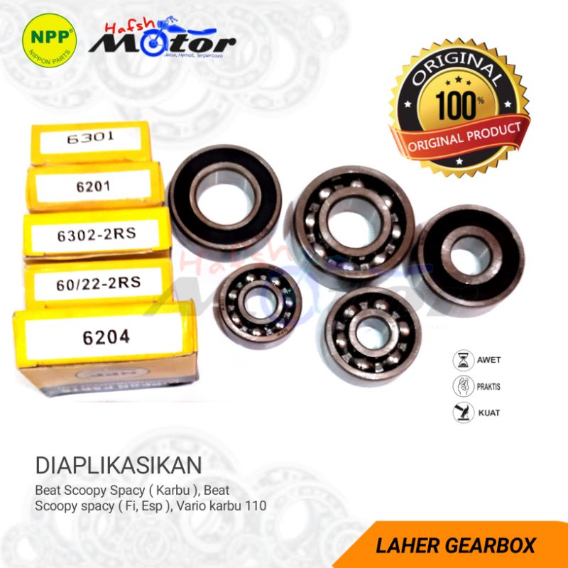 Jual BERING LAHER RASIO SET GEARBOX GARDAN KOMPLIT BEAT SCOOPY SPACY ...
