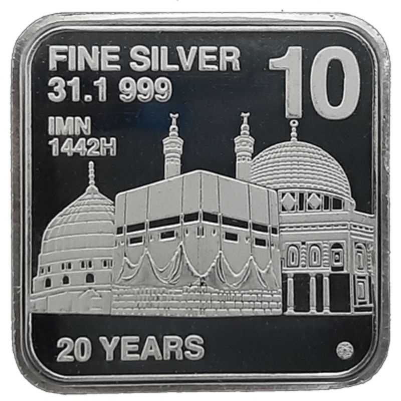 Jual Koin Perak 10 Dirham IMN 1oz Silver not antam wakala nadir nubex ...